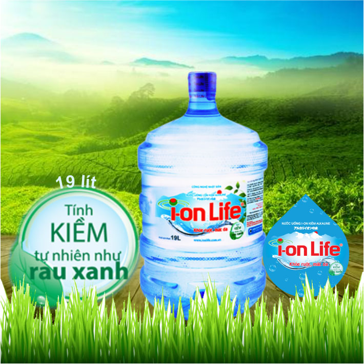 Bình nước Ion Life 19l, Nước uống Ion Life 20l phục vụ tận nơi